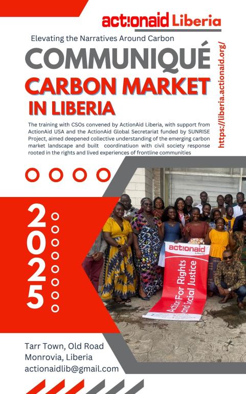 COMMUNIQUÉ From Liberian CSO On Carbon Market In Liberia | ActionAid ...